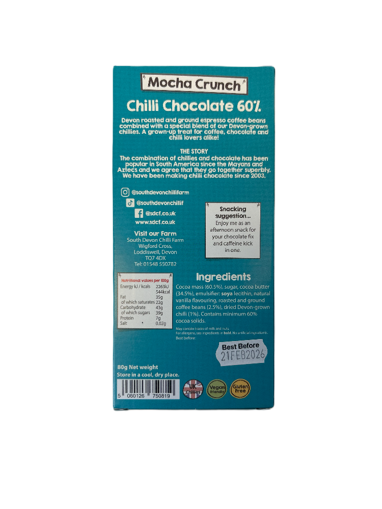Mocha Crunch Chilli Chocolate – South Devon Chilli Farm