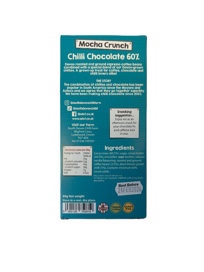 Mocha Crunch Chilli Chocolate – South Devon Chilli Farm