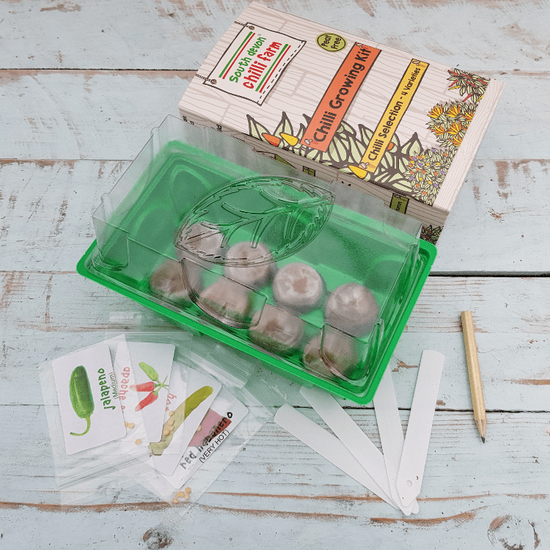Chilli Growing Kit - Chilli Selection - 4 Varieties – South Devon ...