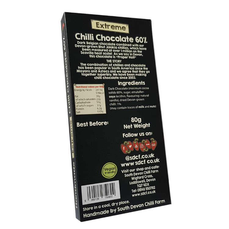 Extreme Chilli Chocolate (80g Box) – South Devon Chilli Farm